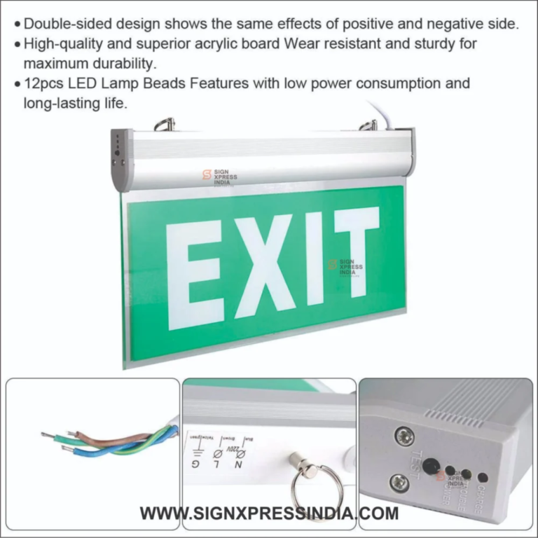 Exit Signage - Signxpress India